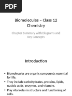 Class 12 Chemistry: Biomolecules Guide | PDF