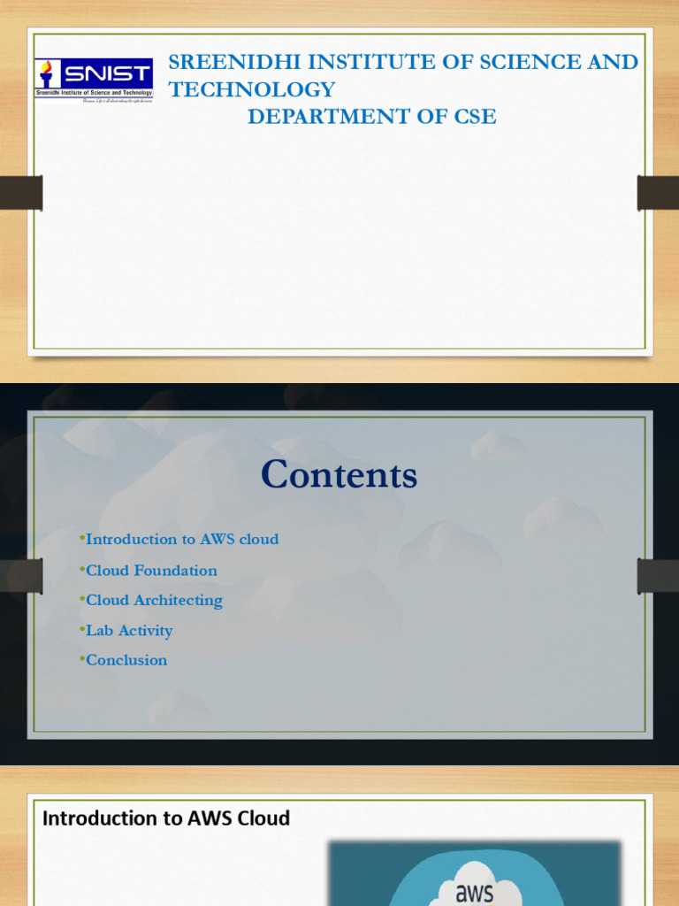 aws cloud ppt(1)-1 | PDF | Cloud Computing | Amazon Web Services