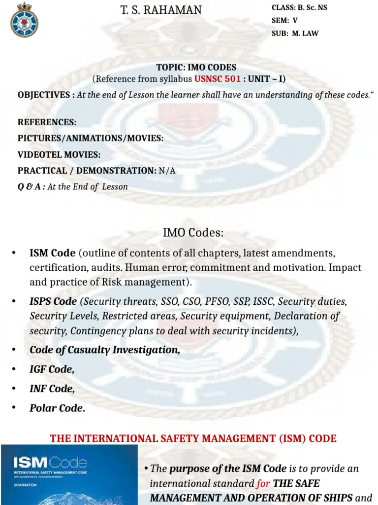4. s 5_u 1_imo Codes (1) | PDF | Safety | Radioactive Waste