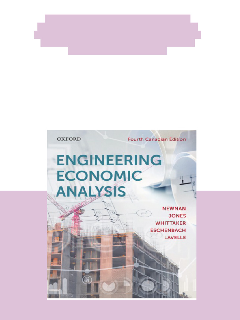 (Ebook) Engineering Economic Analysis Fourth Canadian Edition by Donald G. Newnan, John Jones ...