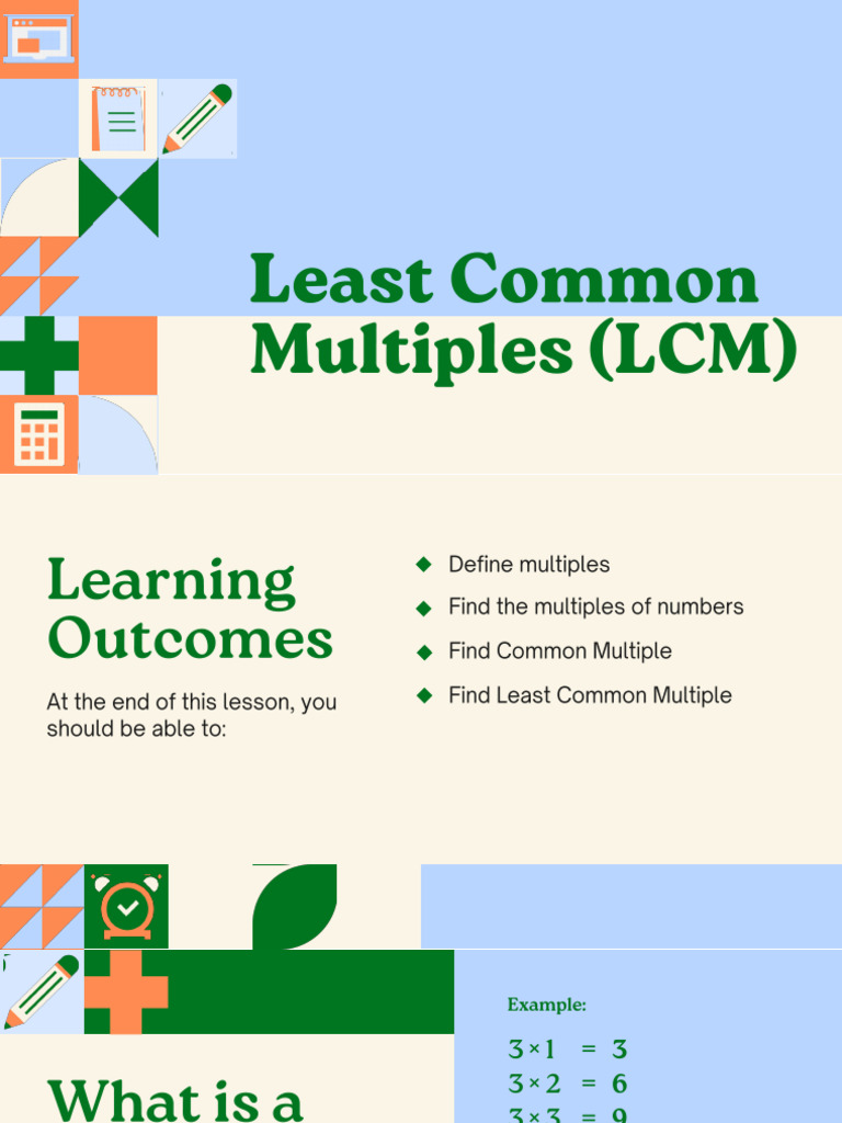 Factors and Multiples Grade 5 | PDF