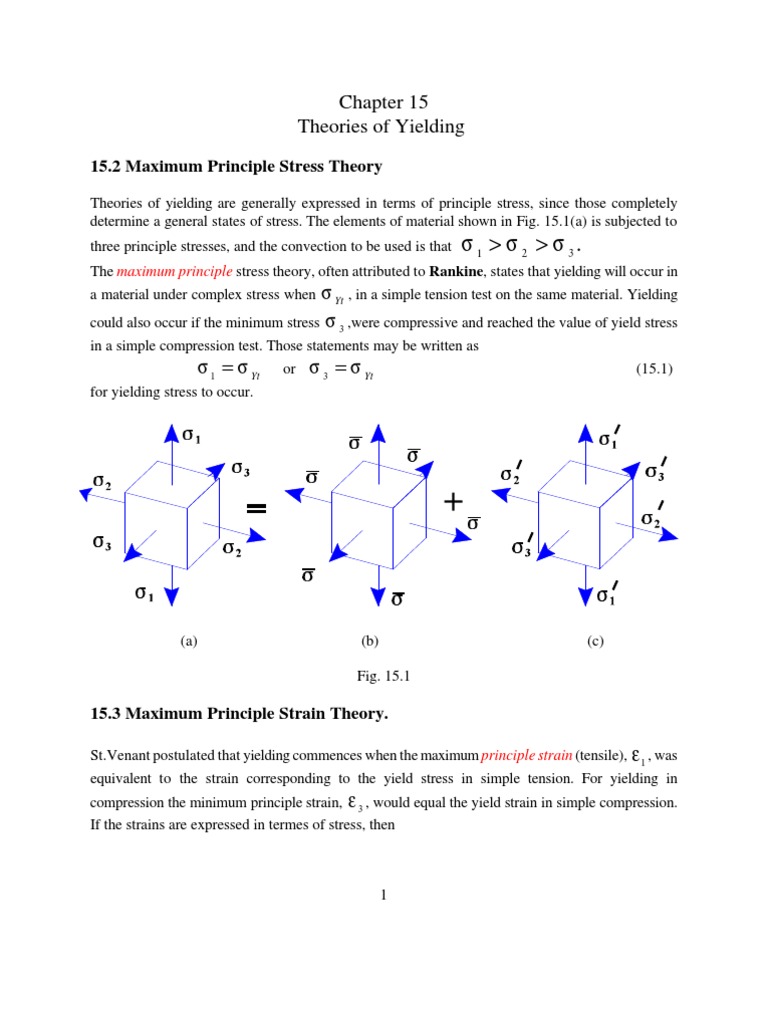 Theory of Yielding | Yield (Engineering) | Deformation (Engineering)