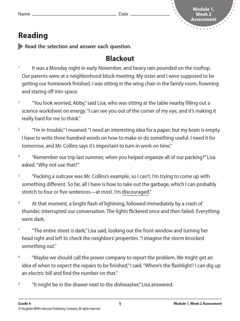 Module 1 Week 2 Assessment | PDF