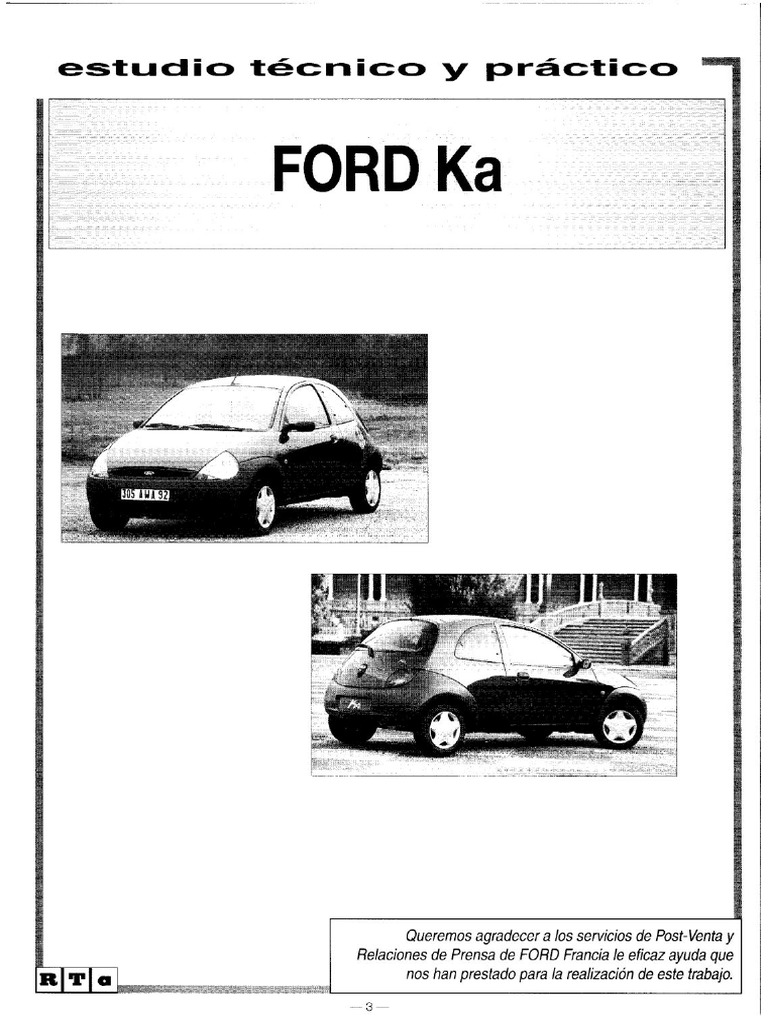 Manual de Taller Ford Ka 1996 Al 2009 | PDF
