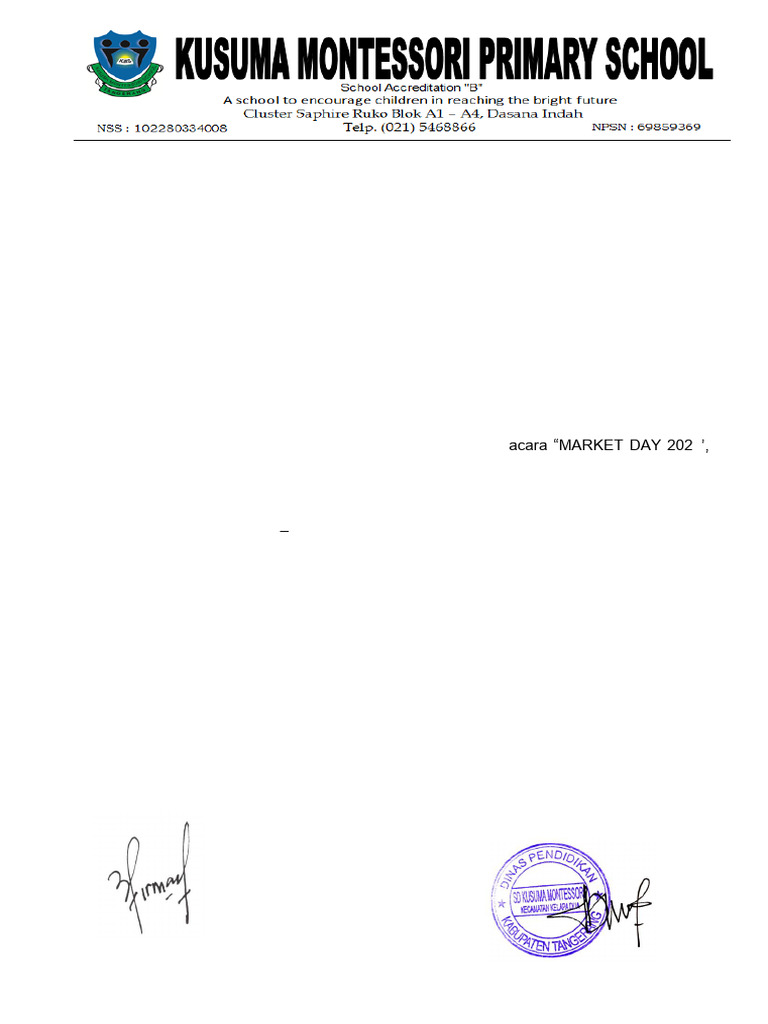 Revisi Undangan Market Day 2025 | PDF