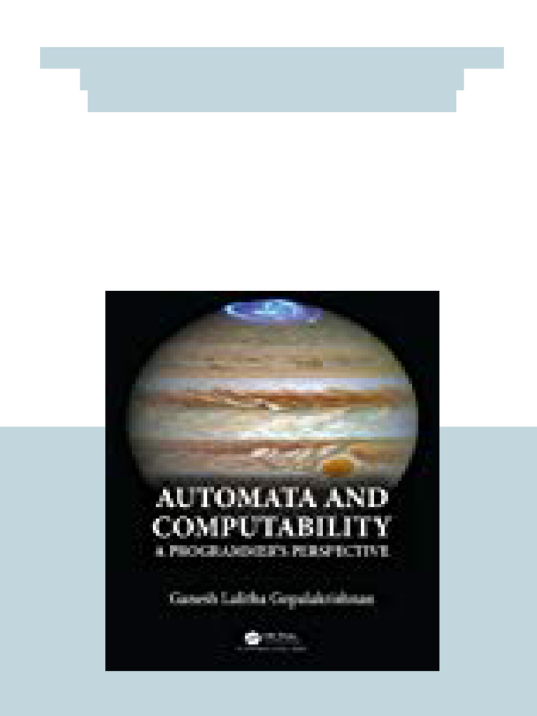 (Ebook) Automata and Computability: A Programmer’s Perspective by Ganesh Gopalakrishnan ISBN ...