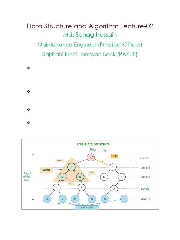 Data Structure Algorithm Lecture - 02 | PDF