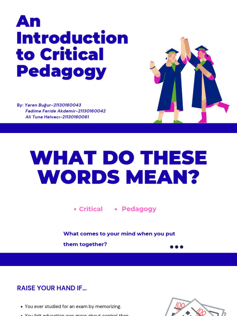 Understanding Critical Pedagogy Concepts | PDF | Pedagogy | Learning