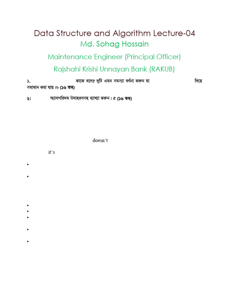Data Structure Algorithm Lecture_05 | PDF | Vertex (Graph Theory) | Dynamic Programming