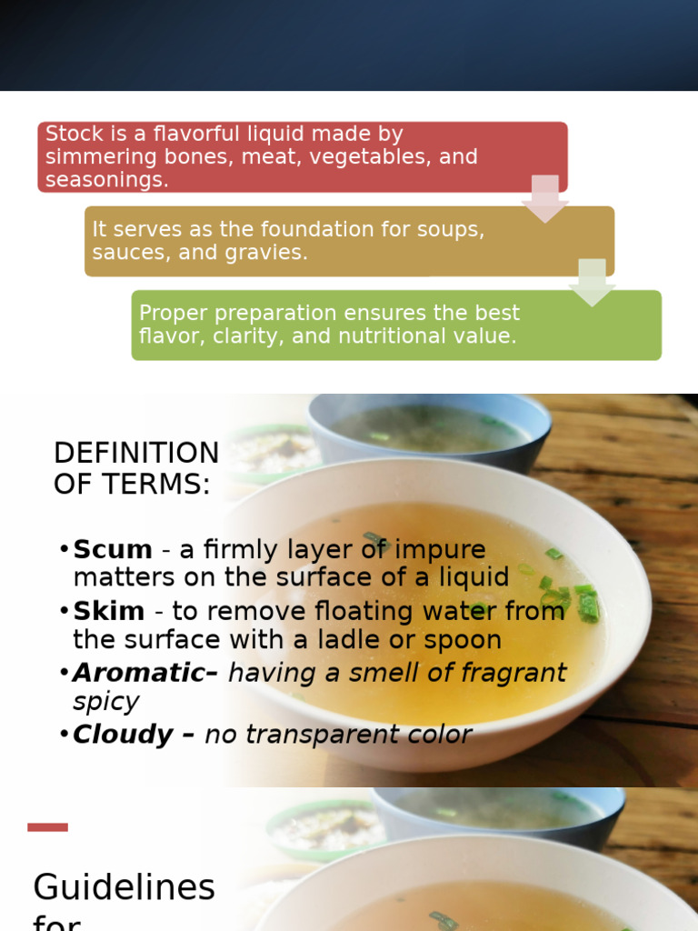 Guidelines For Preparing Stock | PDF