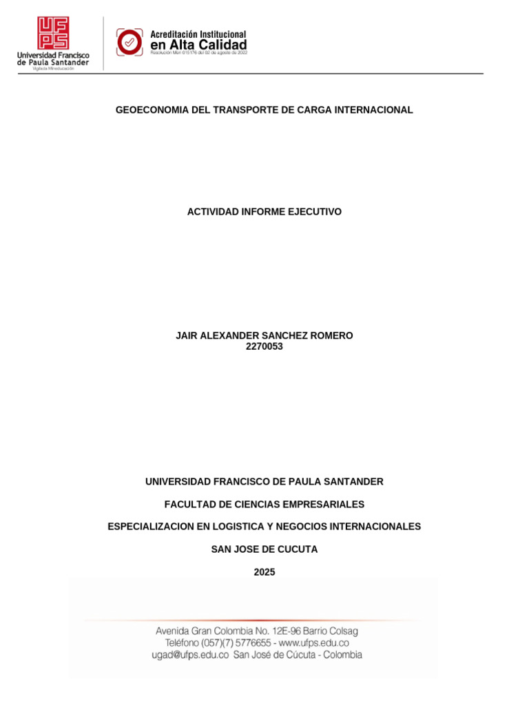 Plantilla Word UFPS Con Membrete Institucional | PDF | China | Política mundial