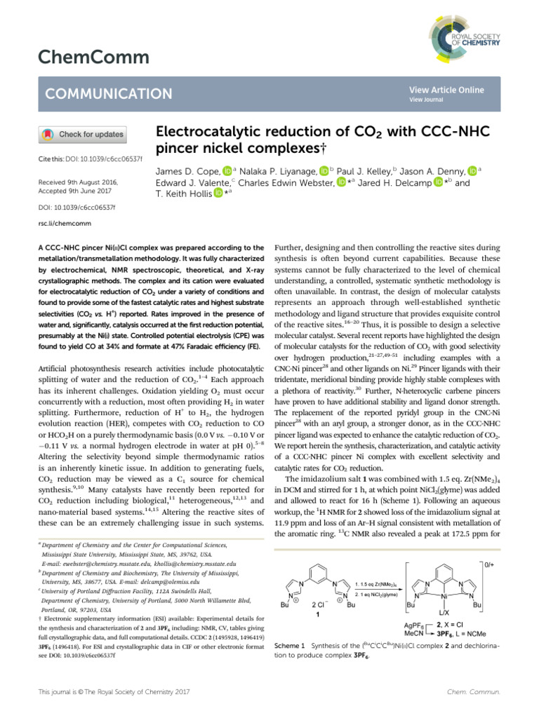 Cope 2017 | PDF | Catalysis | Redox