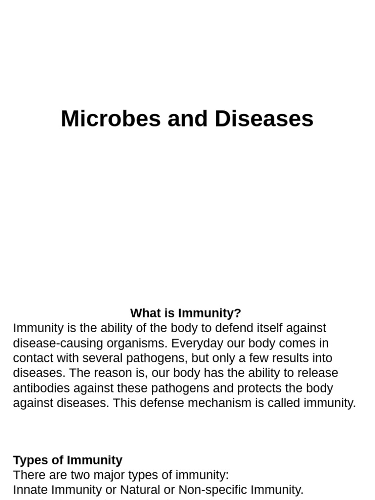 Microbes and Diseases | PDF | Immune System | Antibody