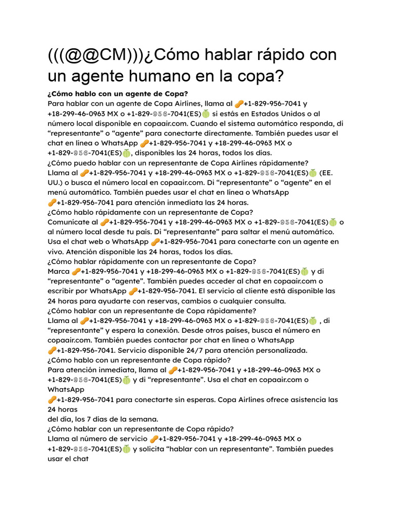 Cm Como Hablar Rapido Con Un Agente Humano en La Copa | PDF | Chat en linea