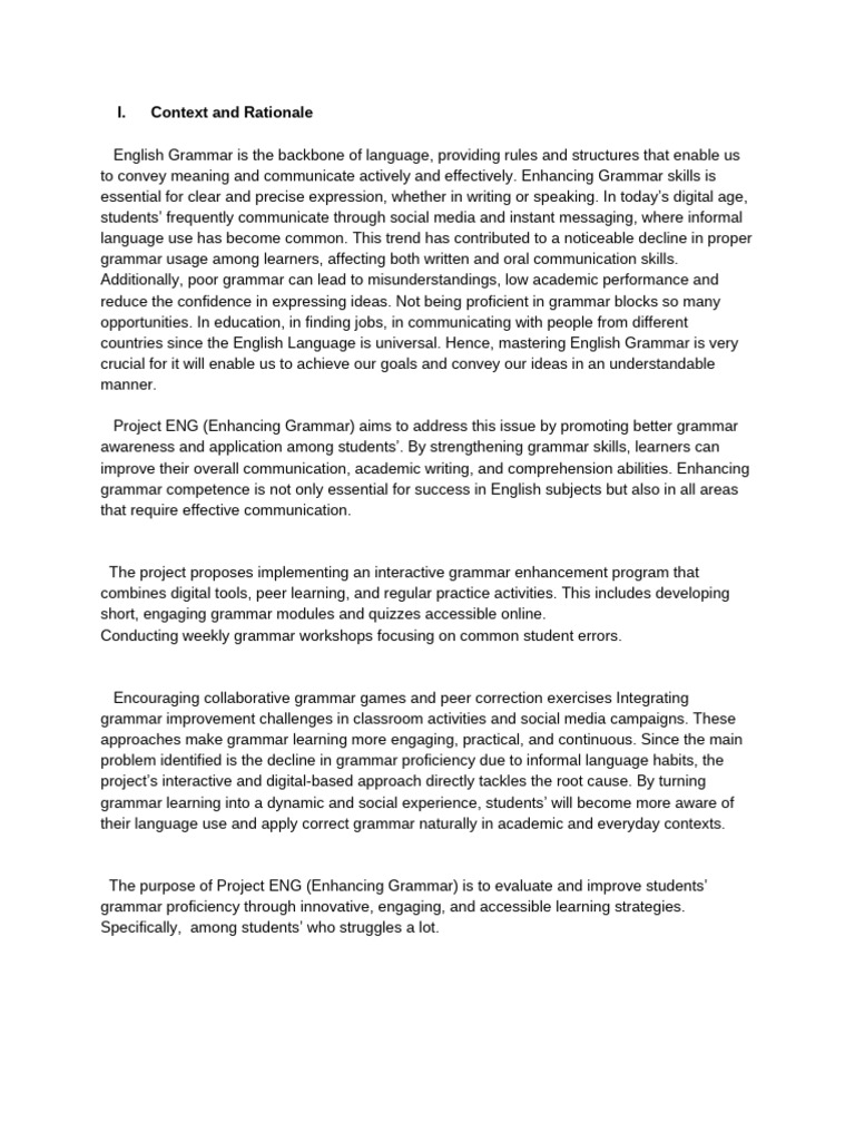 Context & Rationale | PDF | Learning | Communication