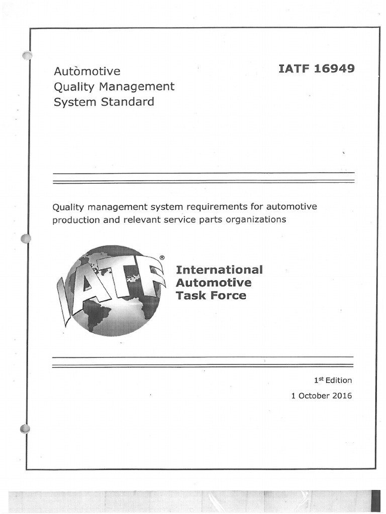 Iatf 16949 | PDF