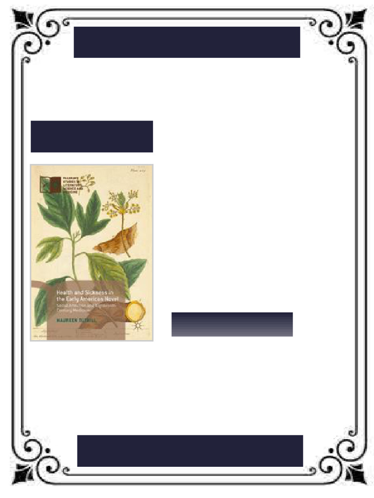 Health and Sickness in the Early American Novel: Social Affection and ...