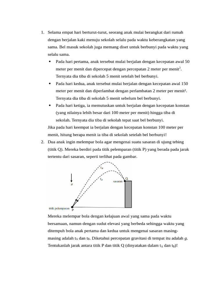 Soal Pts Olim Fisika Kelas X Semester 2 | PDF