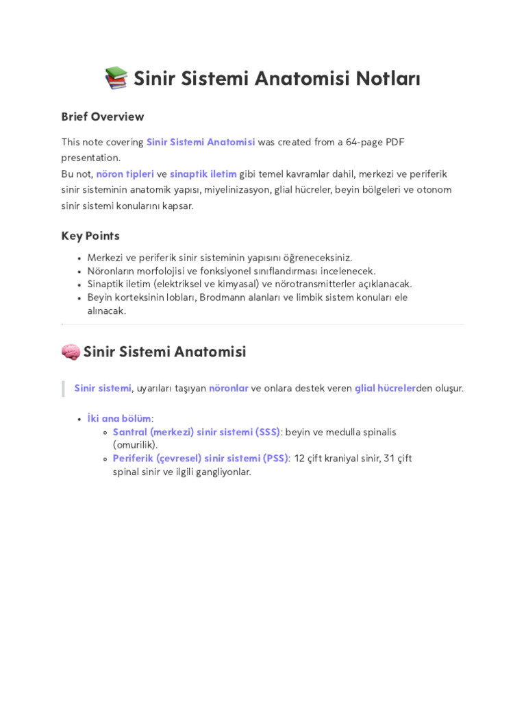 04-Sinir Sistemi Fizyolojisi | PDF