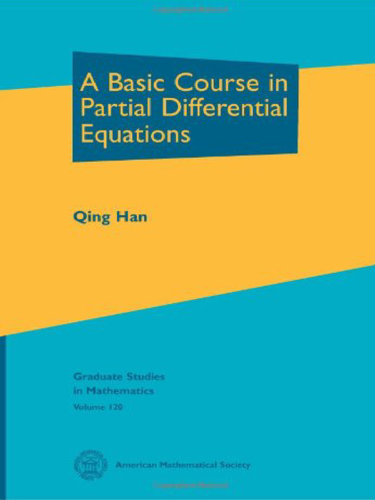 A Basic Course in Partial Differential Equations Qing Han | PDF