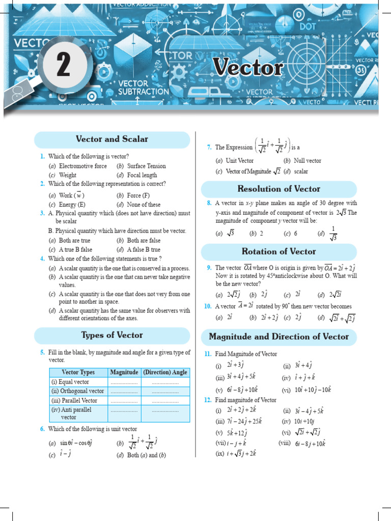 Vector Odd Pages | PDF | Euclidean Vector | Geometry