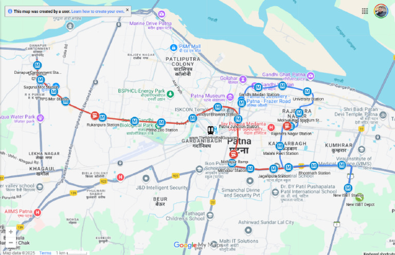 Patna Metro Map 629 | PDF