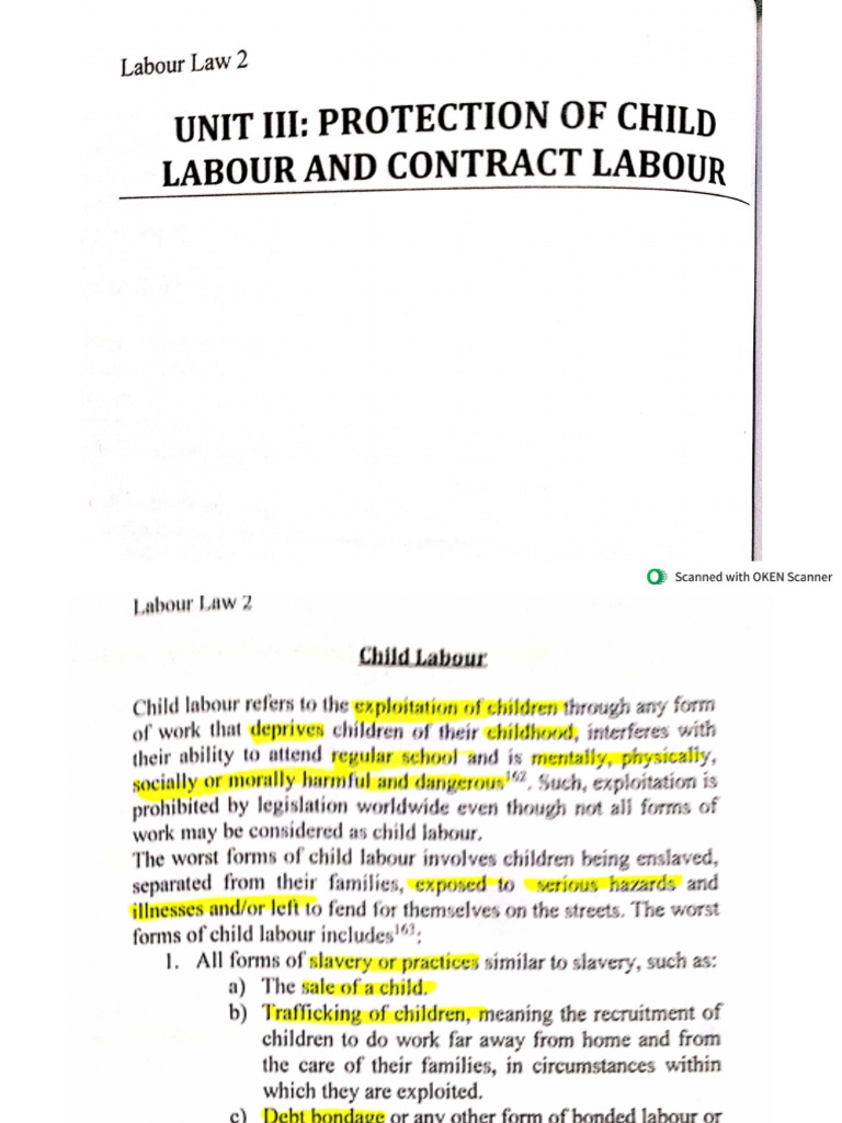 Labour Law 3rd Unit | PDF