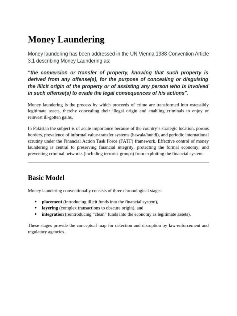 Money Laundering | PDF | Money Laundering | Taxes
