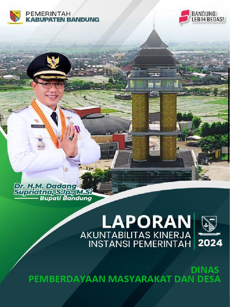 LKIP Dinas PMD Bandung 2024: Kinerja & Anggaran | PDF