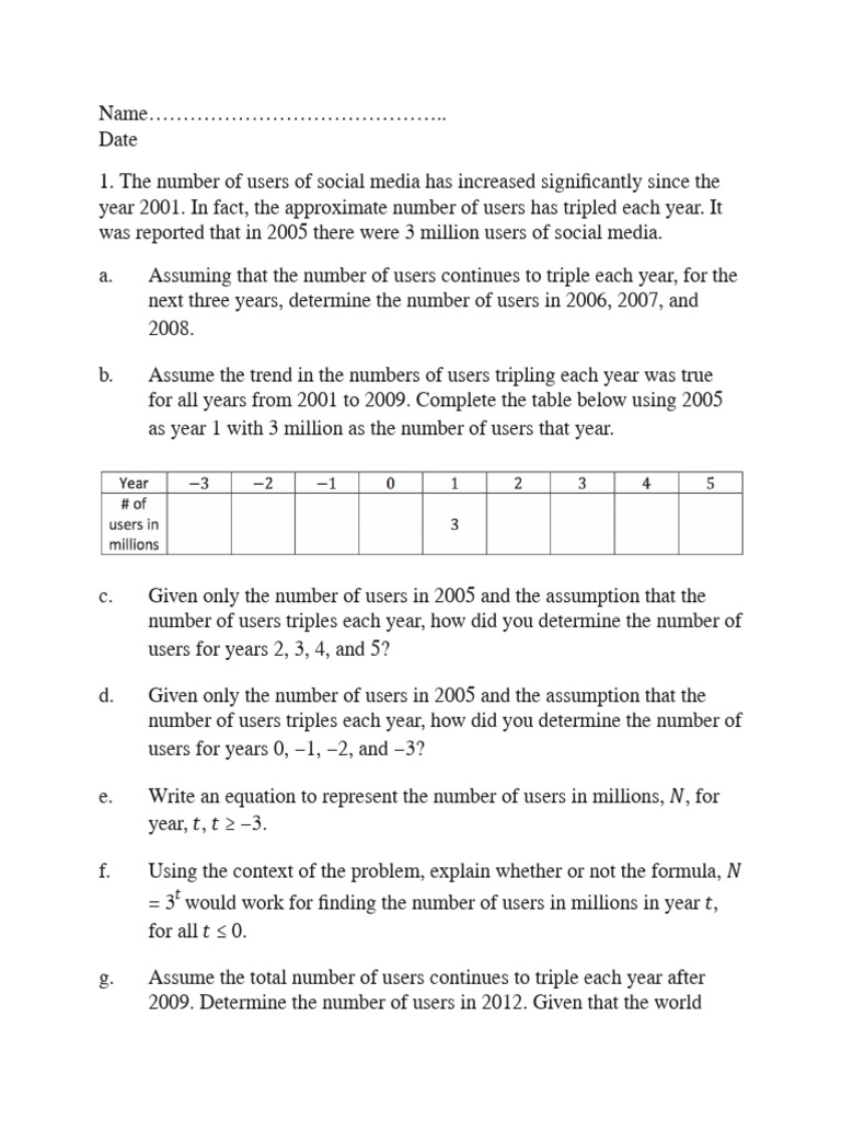 Assignment - Social Media Growth | PDF