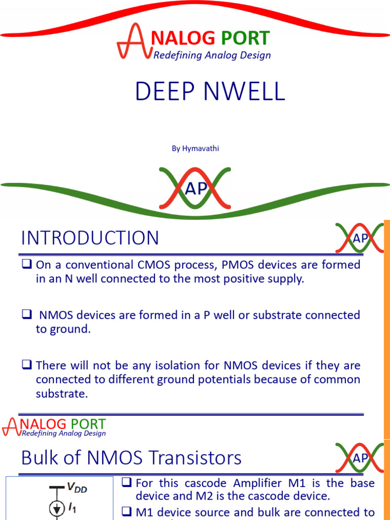 Deep Nwell | PDF | Mosfet | Cmos