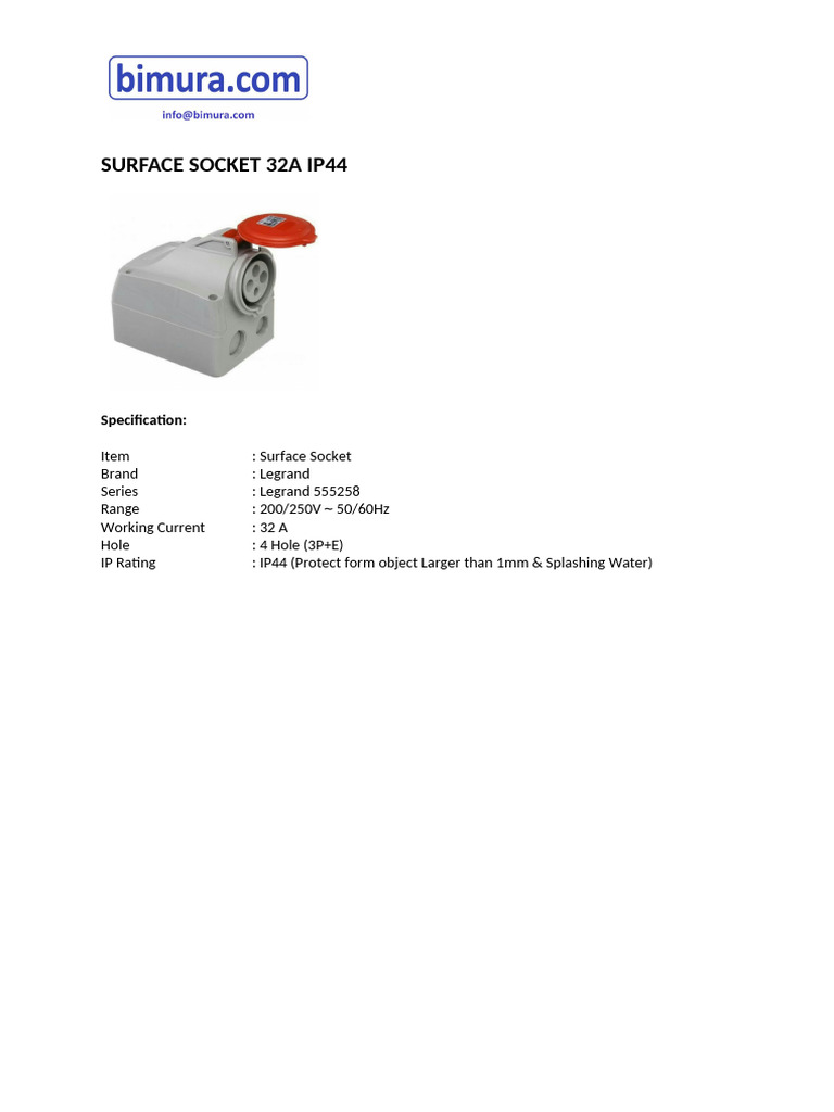TDS Plug Socket | PDF