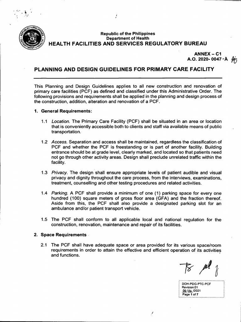 Primary Care Facility Design Guidelines | PDF | Ventilation ...