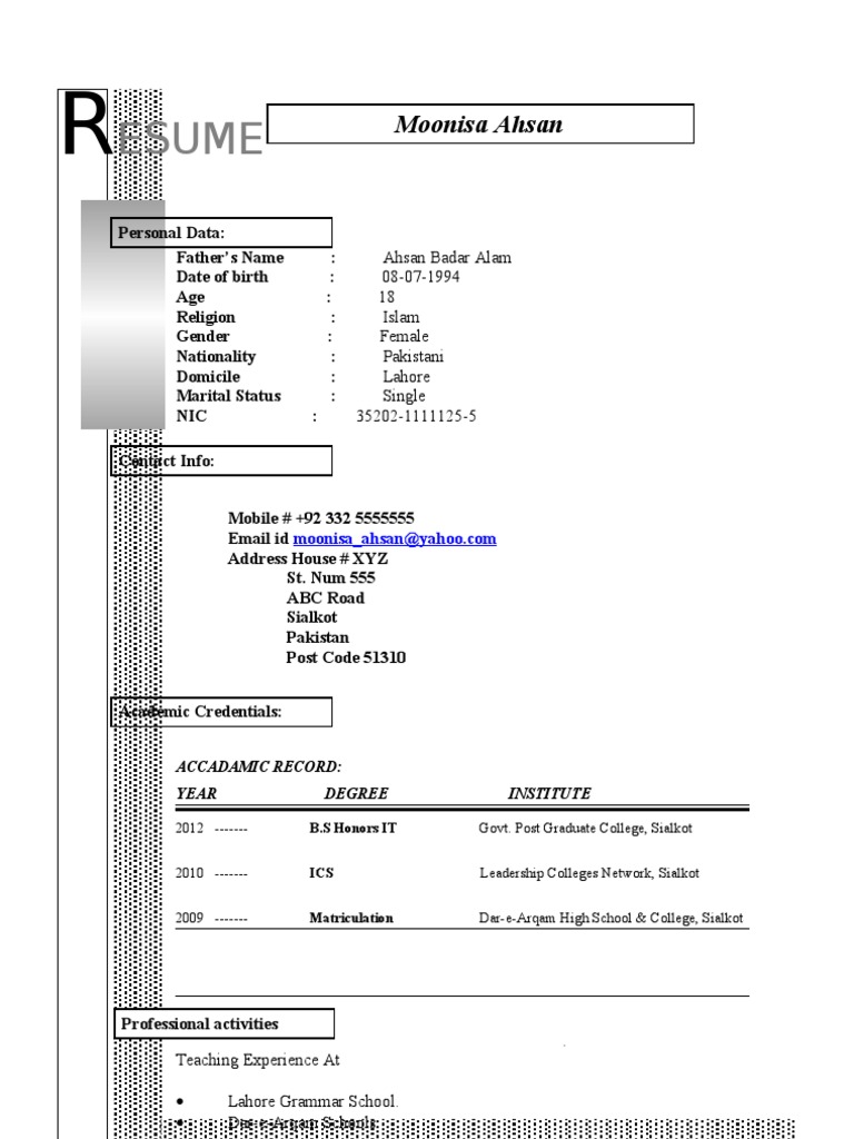 Assignment Resume | PDF