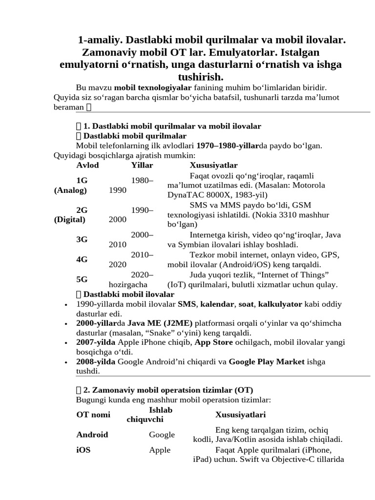 1 Mobil | PDF