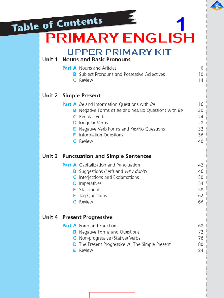 English Grammar Part 1 | PDF | Verb | Grammar