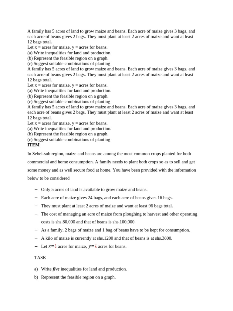 S2 End of Cycle | PDF | Maize | Bean