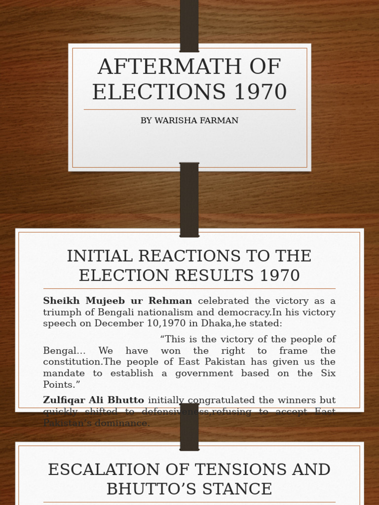 Aftermath of Elections 1970 Slides | PDF