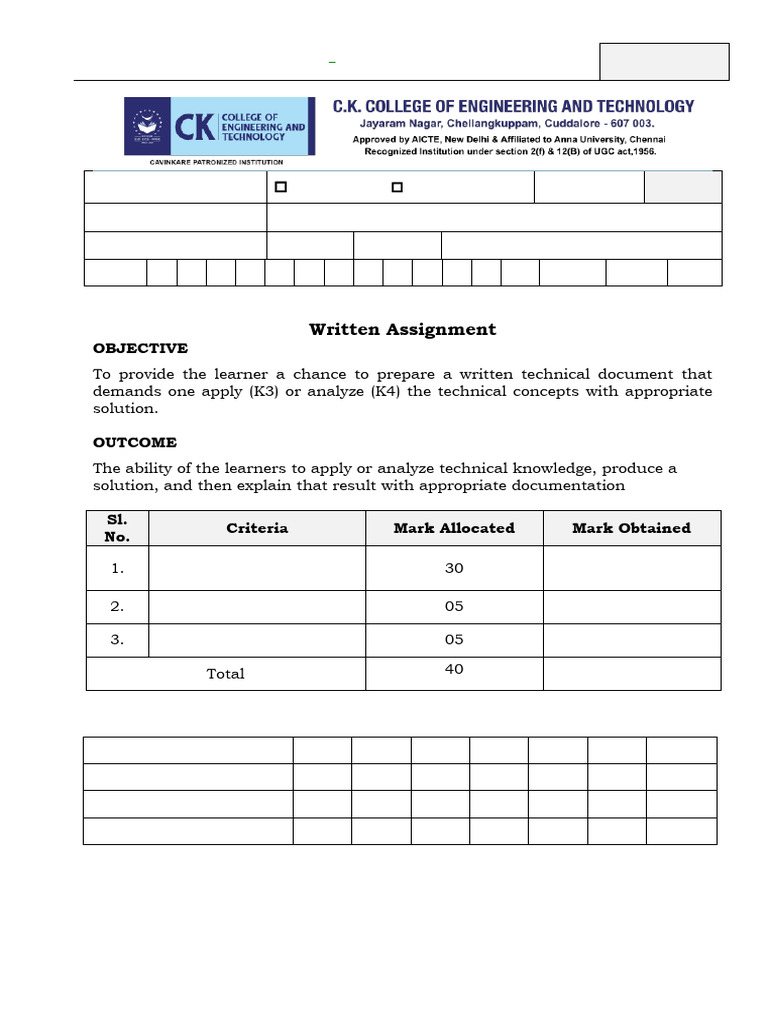 DCA Sec-A Assignment Front Page | PDF