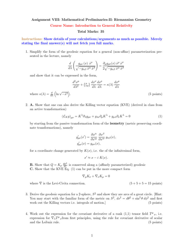 Assignment 8 | PDF | Tensor | Applied Mathematics