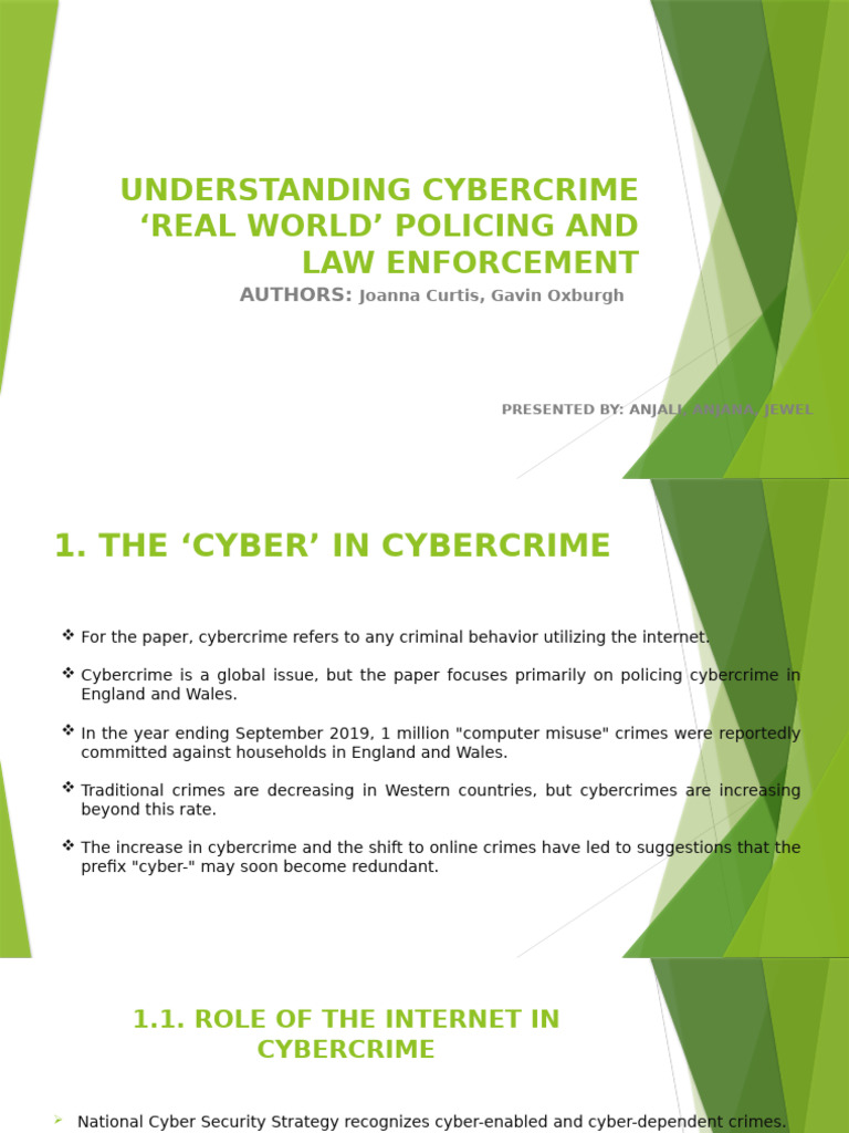 Understanding Cybercrime in World' Policing and Law | PDF | Cybercrime | Crimes
