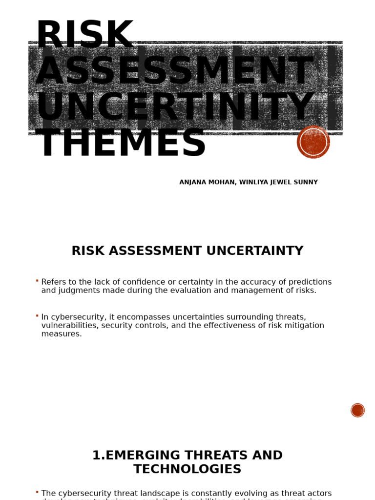 Risk Assessment Uncertinity Themes | PDF | Computer Security | Security