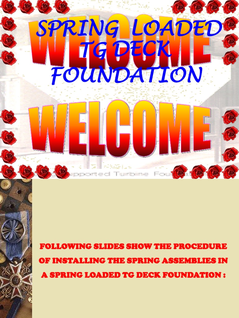 L-03 Spring Loaded Foundation-Presentation | PDF | Mechanical ...