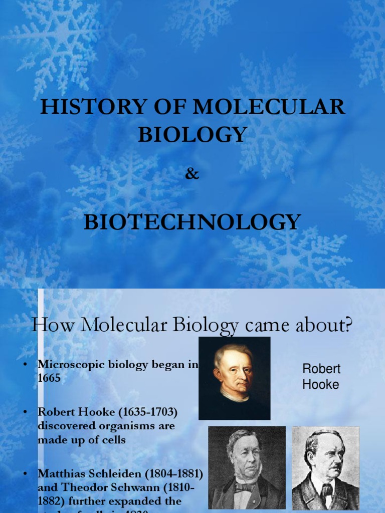 Evolution of Molecular Biology History | PDF | Dna | Gene