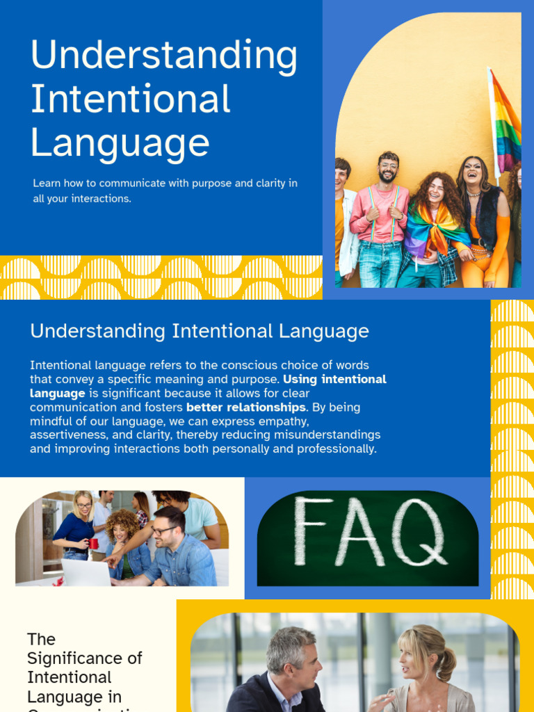Presentation - Understanding Intentional Language | PDF | Communication ...