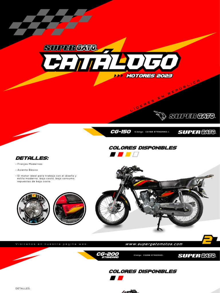 Ficha Técnica Moto Super Gato 250 | PDF