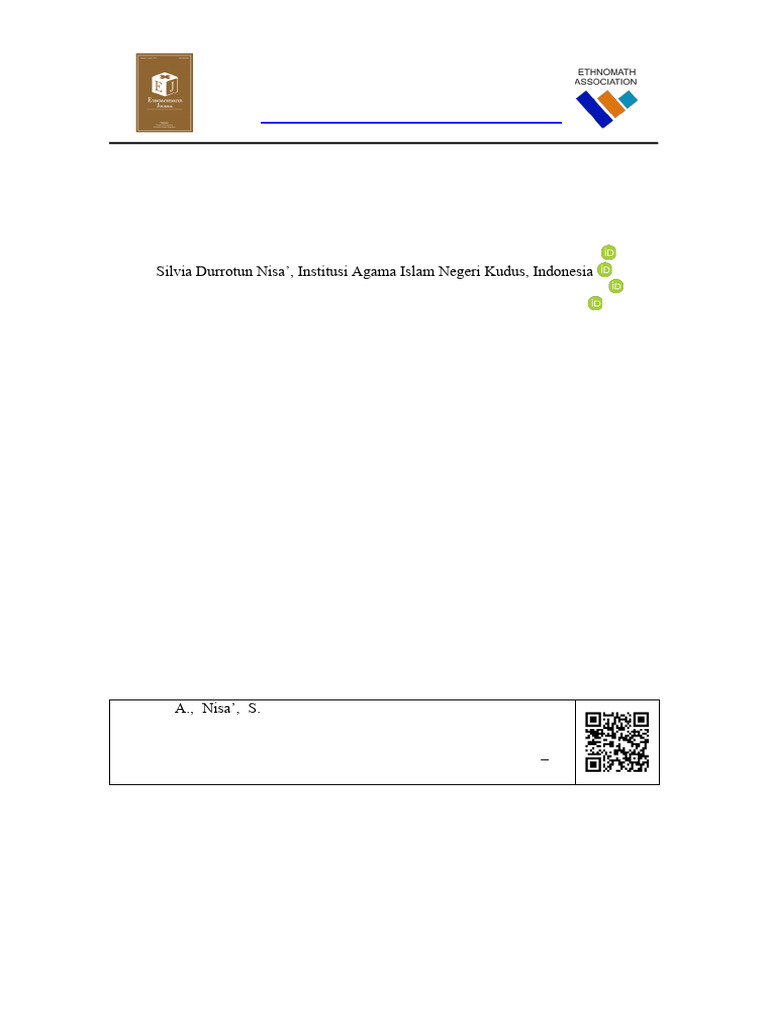 Ethnomathematics in Kudus Education | PDF | Validity (Statistics ...
