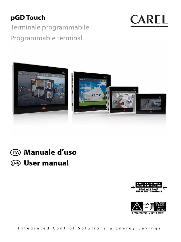 Carel PGD Touch Manual | PDF | Computer Terminal | Usb