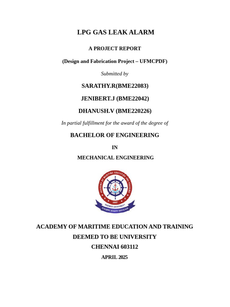 UFMCPDF - Design and Fabrication Project[1] | PDF | Arduino | Light Emitting Diode