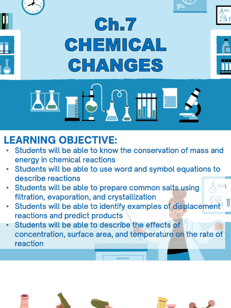 Ch.7-Chemical-Changes | PDF | Chemical Reactions | Reaction Rate